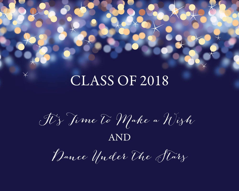 A Night Under the Stars Prom Invitation and Ticket Editable Templates ...