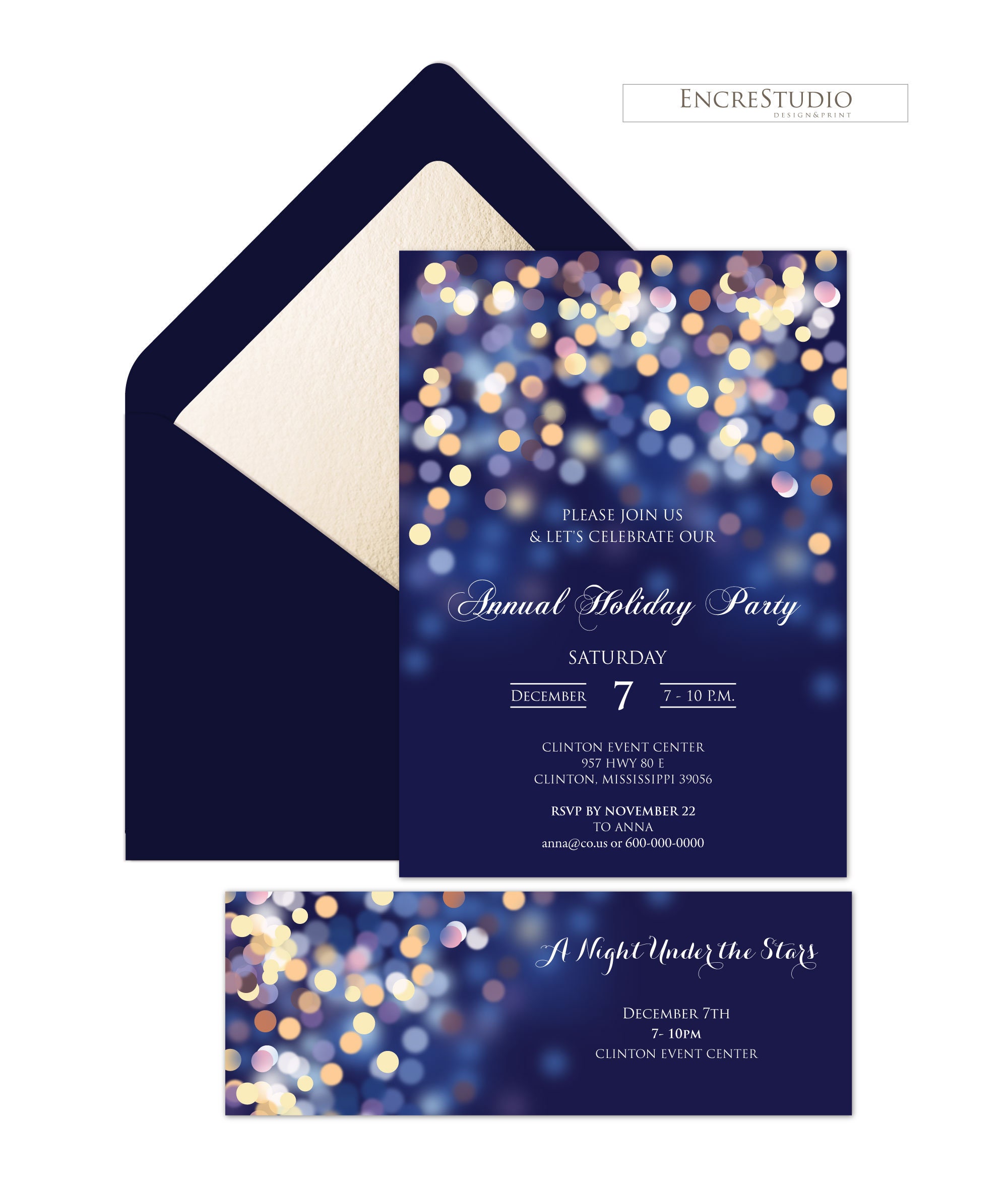 Annual Company Party Editable Invitation, Flyer, Ticket and Backdrop ...