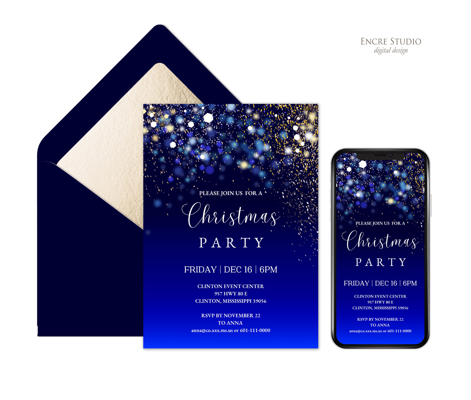 Christmas Party Animated Invitation (Copy) - Encre Studio